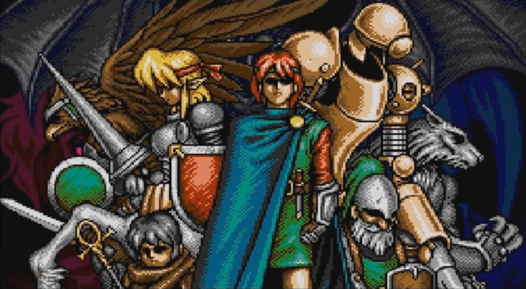 shining force – handkerchief tied to stick
